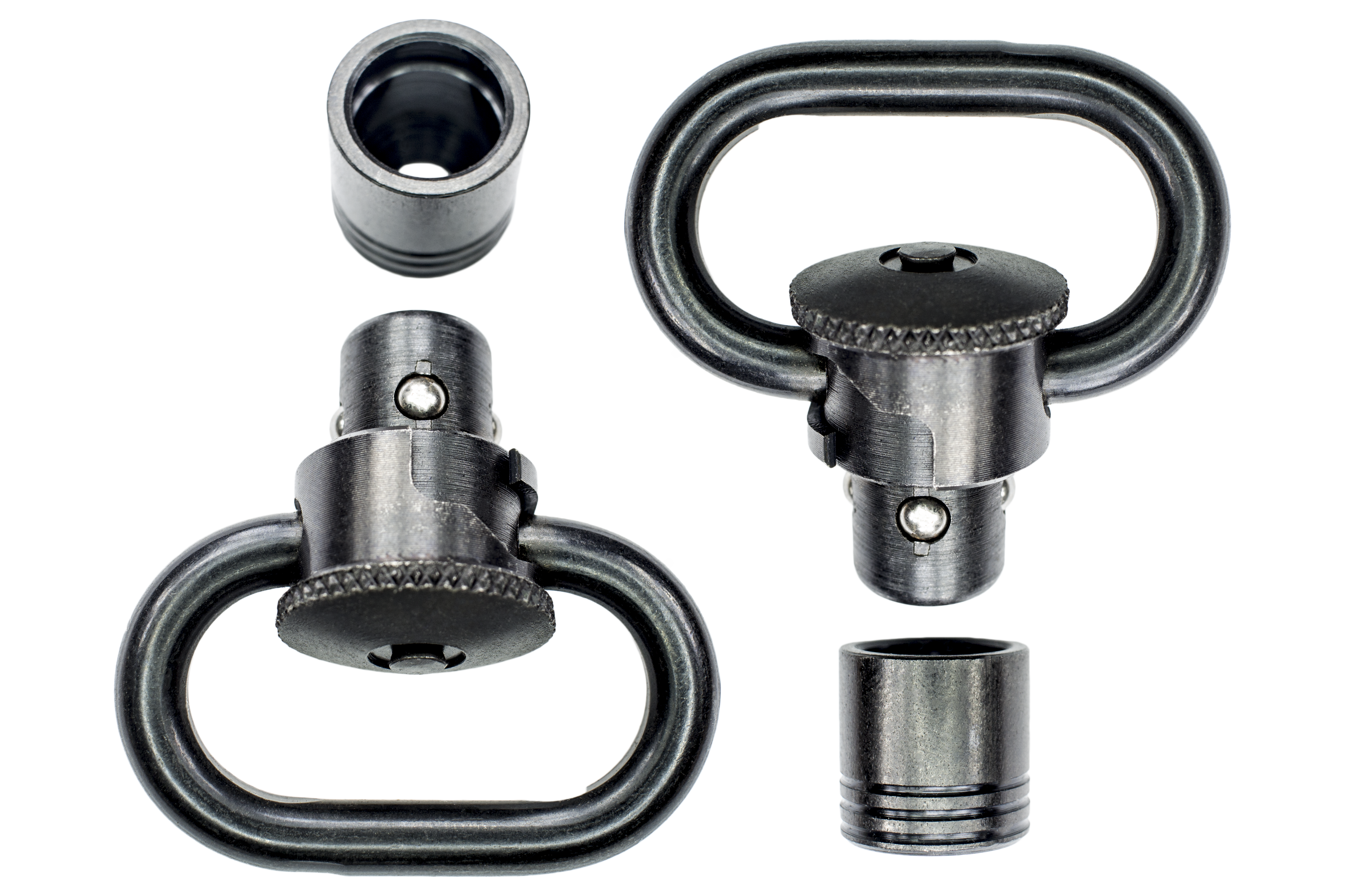 Twist Lock Push Button Swivels 1" Loop w/ Bases - GTSW92