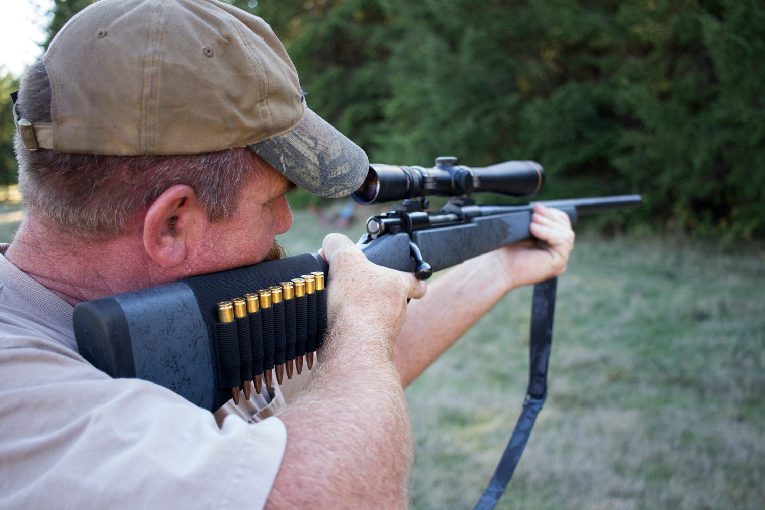 Rifle Buttstock Ammo Holder Black - GTAC81