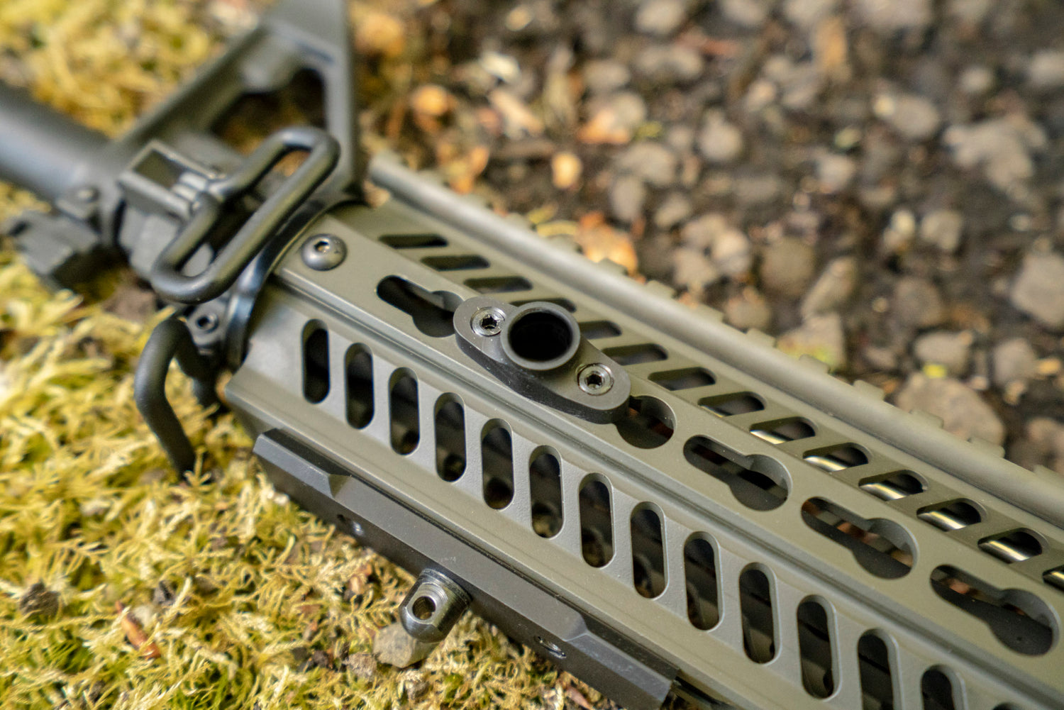 Flanged Push Button Base KeyMod (Non Rotation) - GTSW109